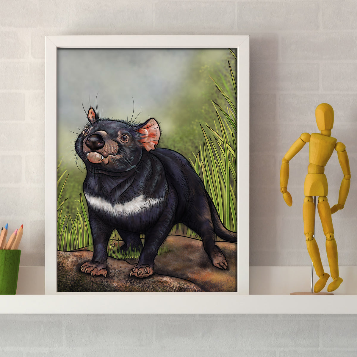 Tasmanian Devil Downloadable Print – Drawing with Pri